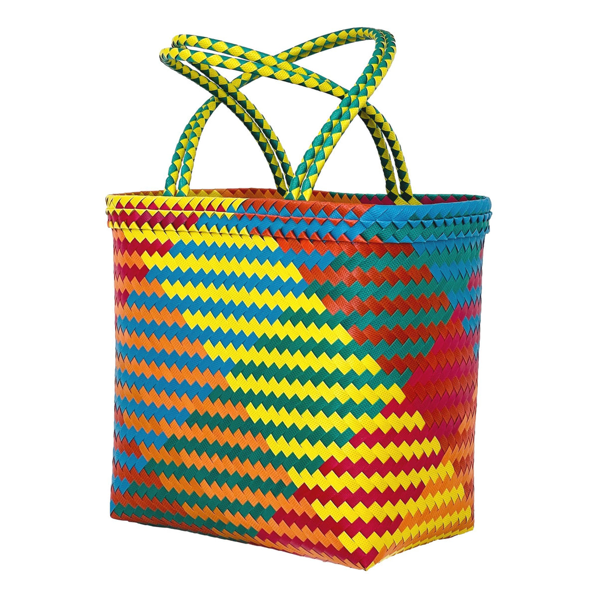 Red Panama Long Handle Shopper – My Funky Bags