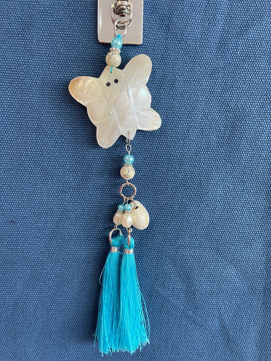 Aqua Shell Bag Tassels – My Funky Bags